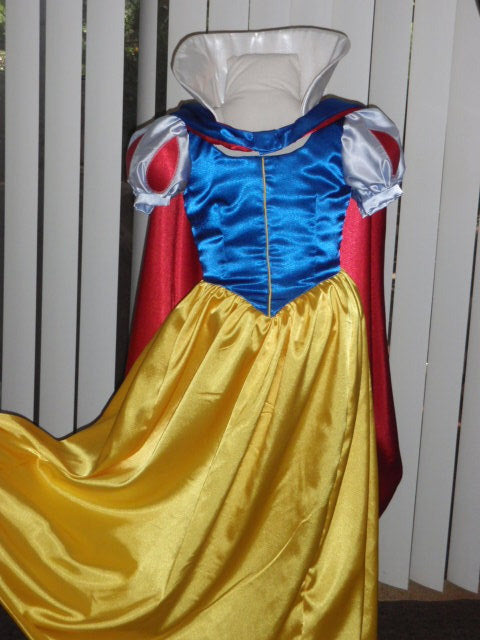 Snow White Princess Costume Once Upon A Time Dress Gown for Girls w/ S – MJcostume