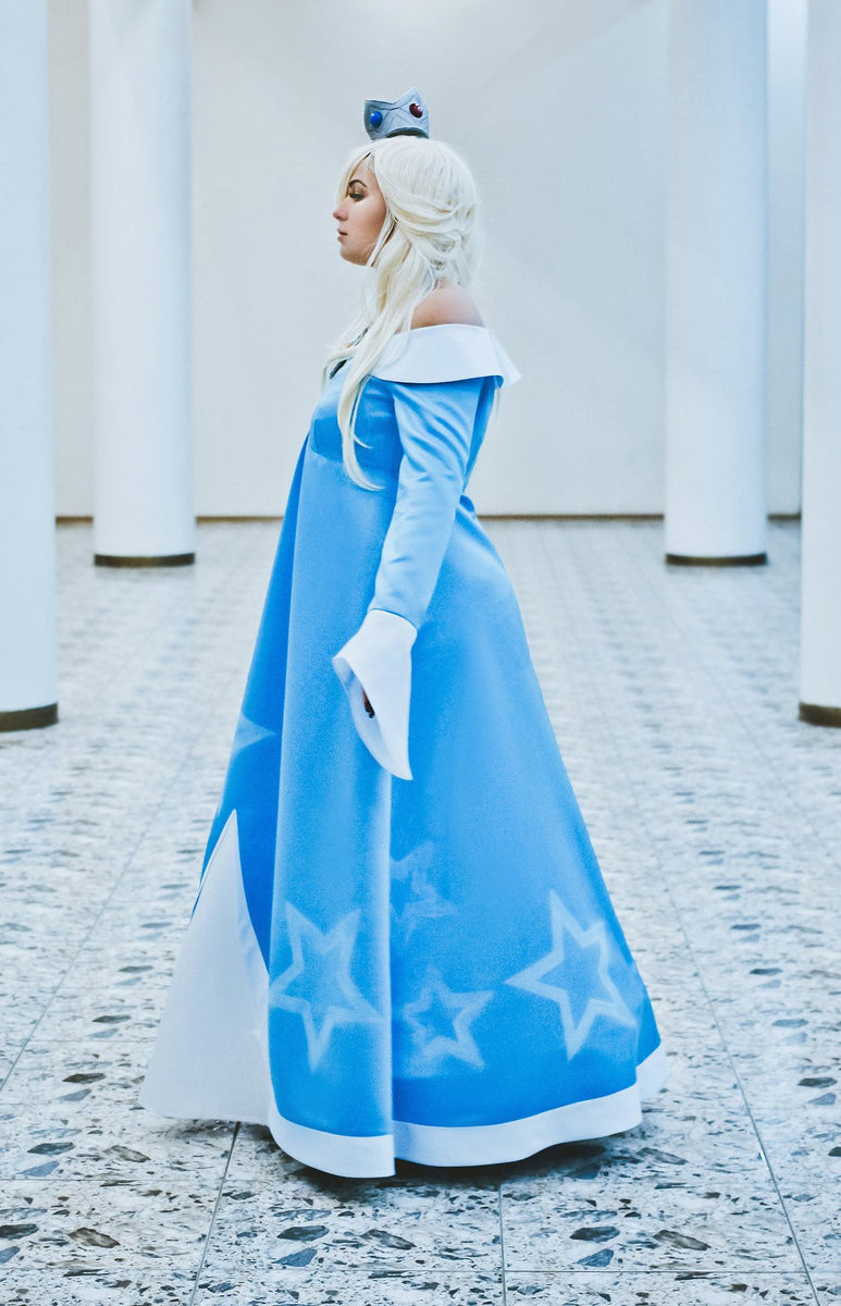 Princess Rosalina Cosplay Costume Super Mario Galaxy Video Game Outfit