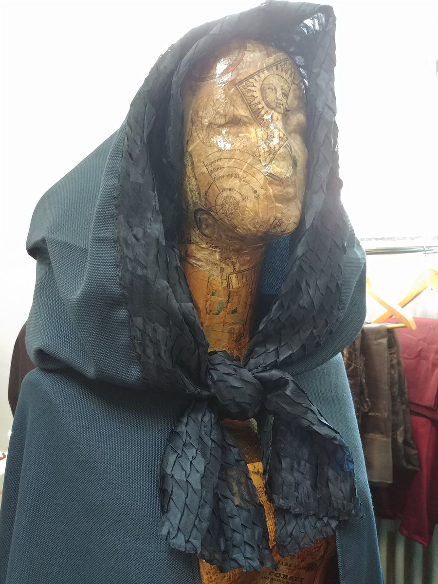 READY FOR SHIPPING Blue Hooded Cape, unisex cloak, cape – MJcostume