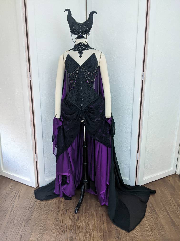 SAMPLE SALE Maleficent Costume Cosplay Corset Adult – MJcostume