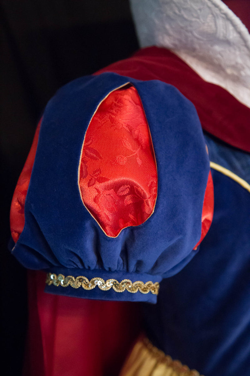 WHITE Teardrop Sleeve Gown Cape Bow Costume Custom Size Exquisite DELU ...