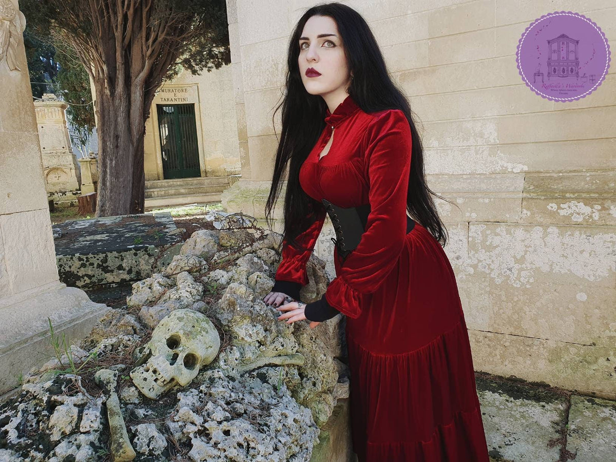 Gothic velvet bustier Tailor dress – MJcostume