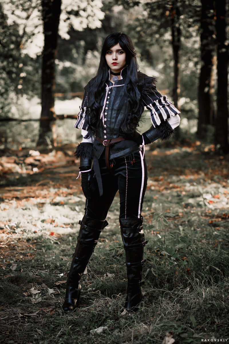 Yennefer Cosplay costume Highly detailed Yennefer's black dress Yennef ...