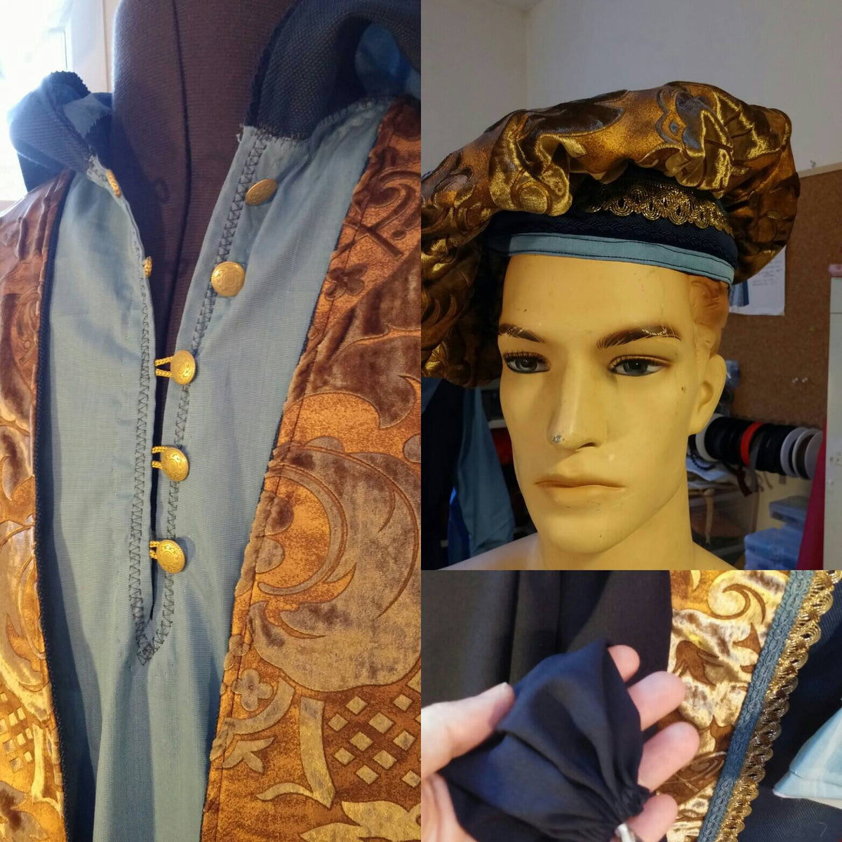 MADE TO ORDER wizard dress, Mage costume set, Wiccan sorcerer – MJcostume