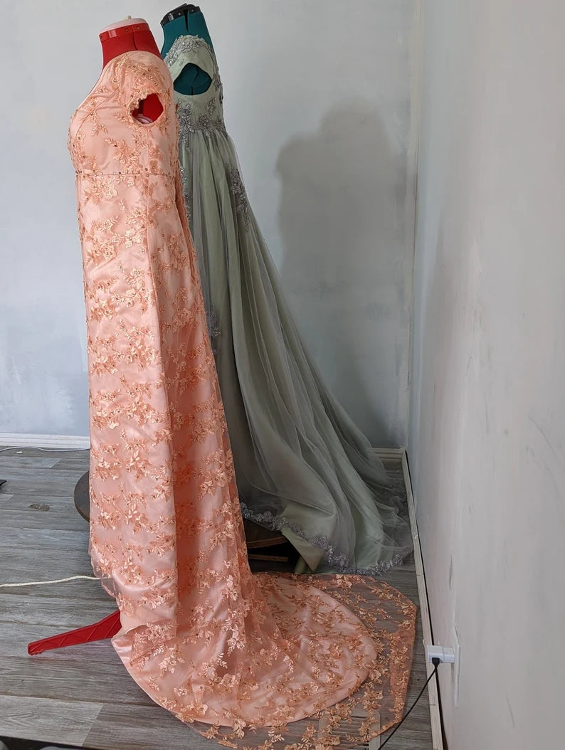 Bridgerton Kate Sharma Inspired Regency Dress Custom Made – MJcostume