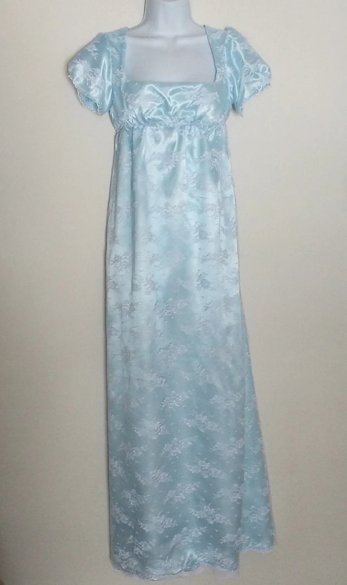 Blue Regency Dress Jane Austen Dress Bridgerton Regency Dress – MJcostume