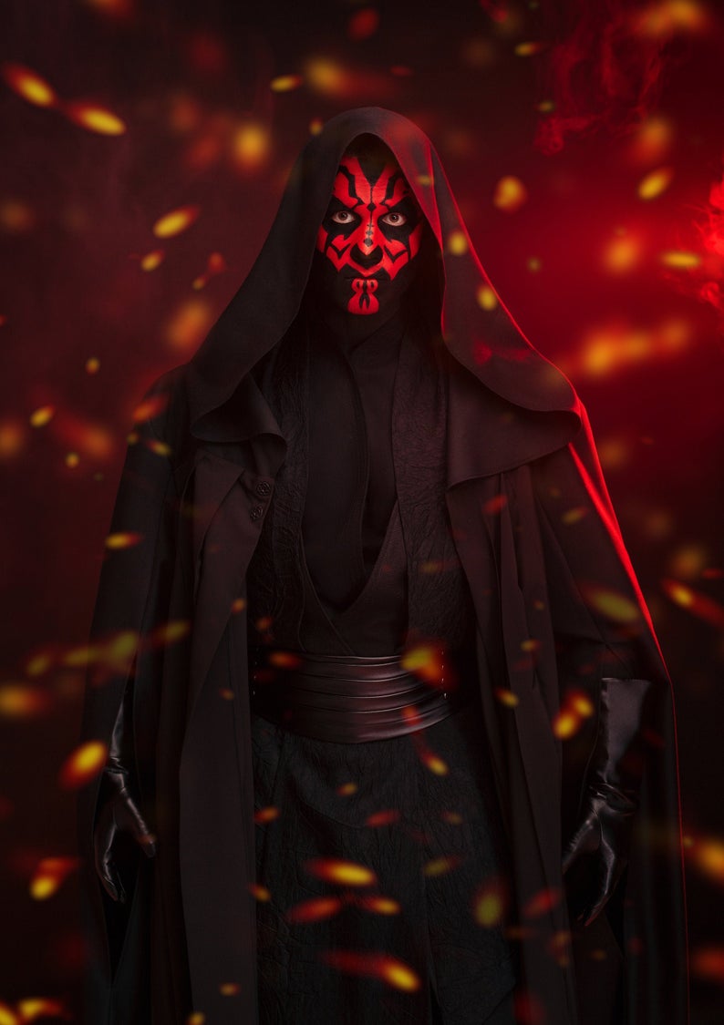 Darth Maul Costume for Adult from Star Wars Full Sets Robe Tunic ...